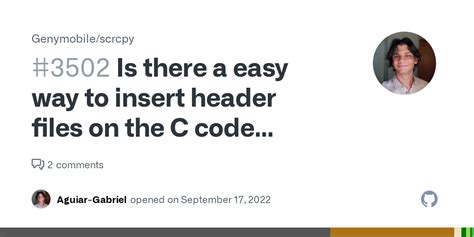 Is There A Easy Way To Insert Header Files On The C Code Without Using