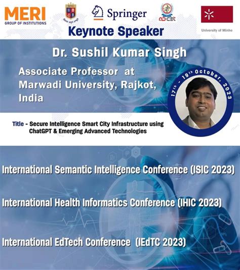 Dr Sushil Kumar Singh On Linkedin Keynote Lecture On “secure