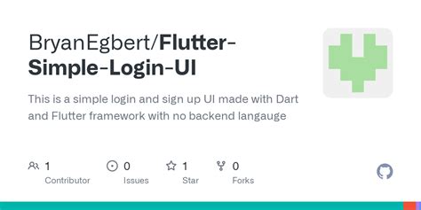 Github Bryanegbert Flutter Simple Login Ui This Is A Simple Login And Sign Up Ui Made With
