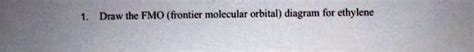 Solved Draw The Fmo Frontier Molecular Orbital Diagram For Ethylene