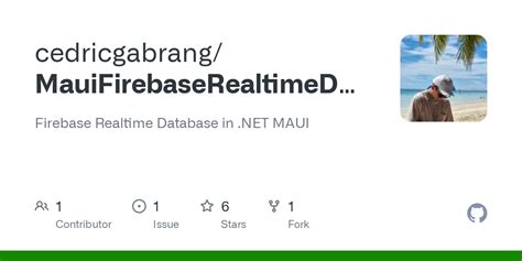 github cedricgabrang mauifirebaserealtimedatabase firebase realtime database in maui