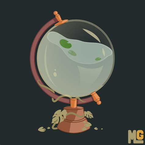 Simplistic Globe Illustration