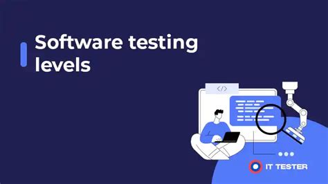 Software Testing Levels úrovne Testovania Softvéru It Tester