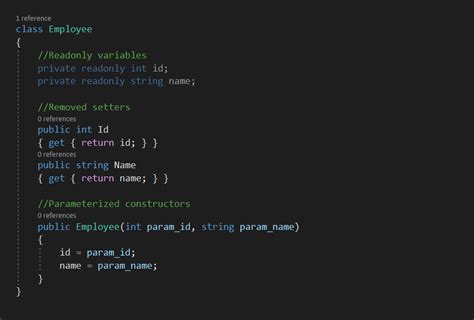 C Creating Immutable Class