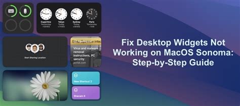 Fix Desktop Widgets Not Working On MacOS Sonoma Step By Step Guide