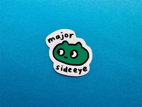 Major Side Eye Sticker Etsy