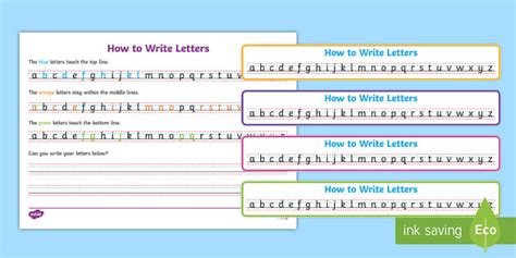 How To Write Letters Writing Strips Teacher Made Twinkl