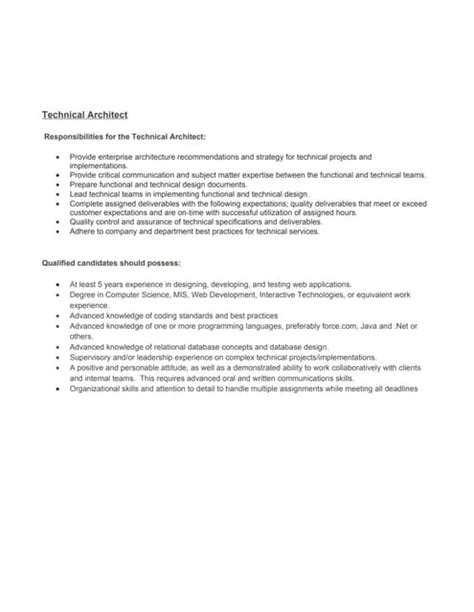 technical architect java j2ee doc computing technology and computing