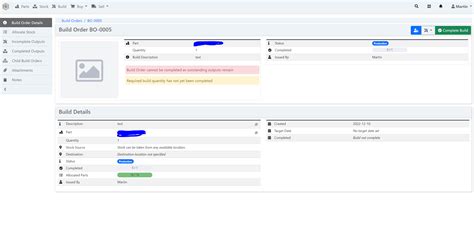 build report output · inventree inventree · discussion 4038 · github