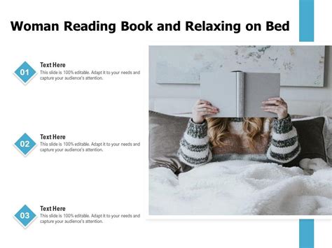Woman Reading Book And Relaxing On Bed Ppt PowerPoint Presentation Layouts Layout Ideas PDF