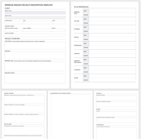 Free Project Description Templates Smartsheet