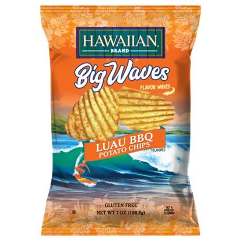 Hawaiian® Big Waves Luau Bbq Potato Chips 7 Oz Fred Meyer