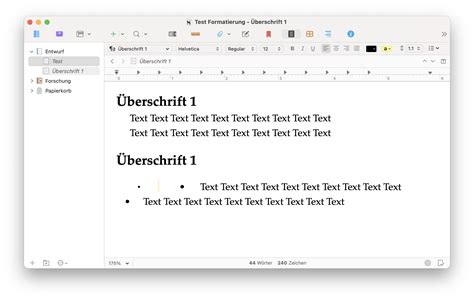 Bullet Points Formatting After Headline Or Any Styled Text Scrivener For MacOS Literature