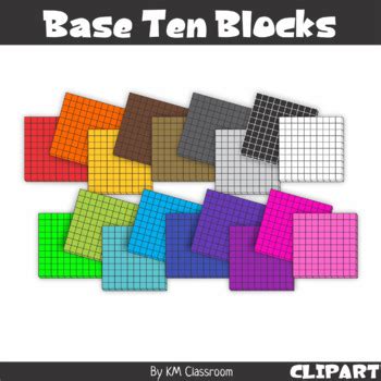 Base Ten Blocks Clip Art By KM Classroom Teachers Pay Teachers