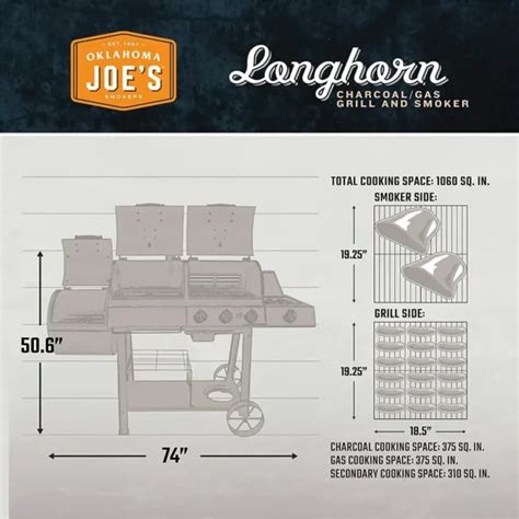 Gas And Charcoal Grill Combo With Smoker Oklahoma Joes