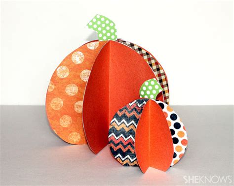 Construction Paper Pumpkin Craft