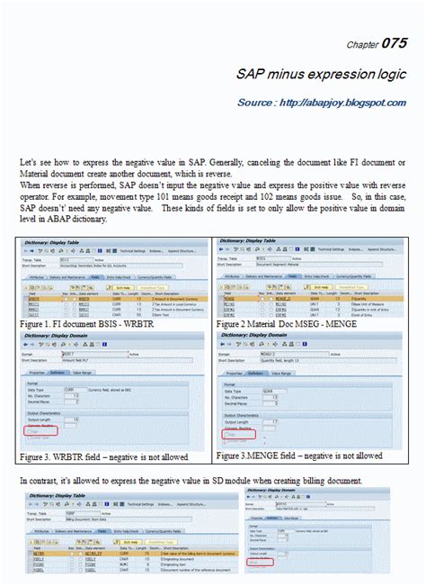 abap tip note sap tip sap minus expression logic