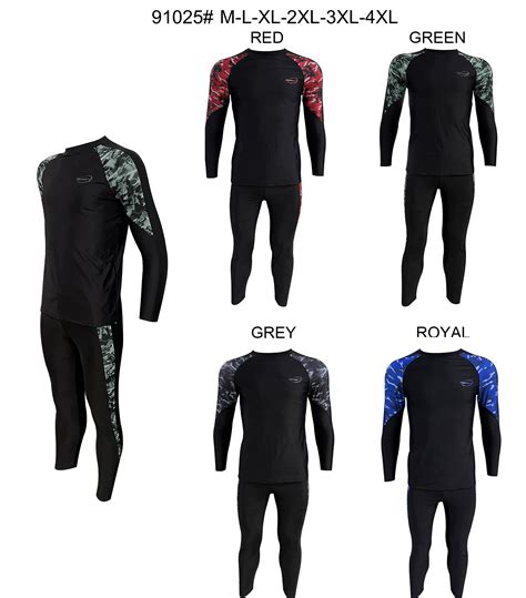 91024 ชุดว่ายน้ำชาย เซต 2 ชิ้น เสื้อแขนยาวกางเกงขายาว เนื้อผ้าดี Lanaii Thaipick