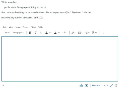 Write A Method Public Static String Repeatstring