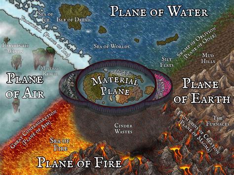 So I tried recreating the elemental planes... : dndmaps