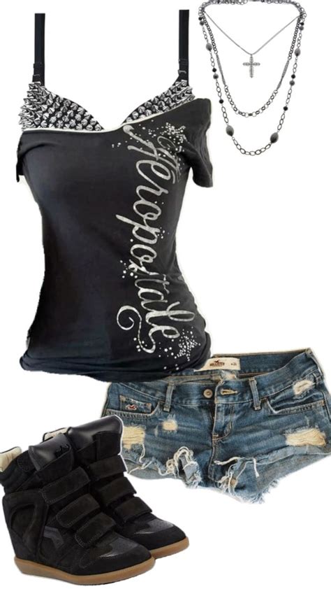 Gothic Summer Outfit Emo Summer Outfit Mcbling Fashion Trashy Outfits