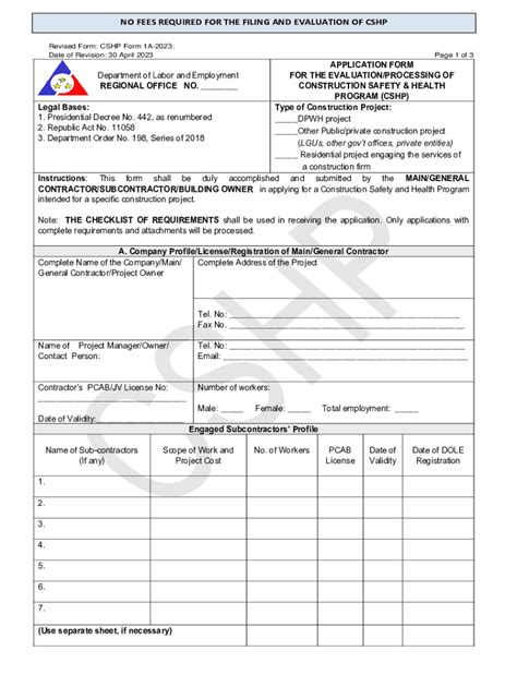 Fillable Online Comprehensive Cshp Application Form Fax Email Print