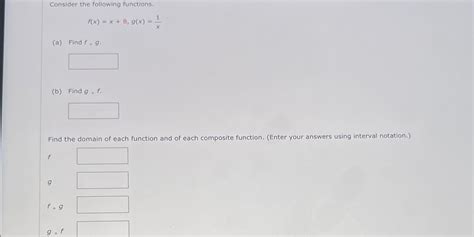 solved consider the following functions f x x 8 g x 1x a