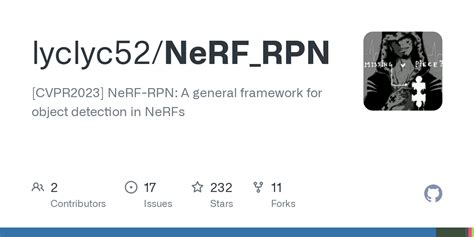 github lyclyc52 nerf rpn [cvpr2023] nerf rpn a general framework