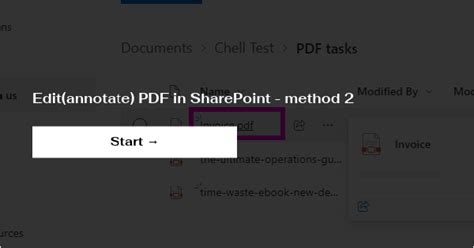 Editannotate Pdf In Sharepoint Method 2