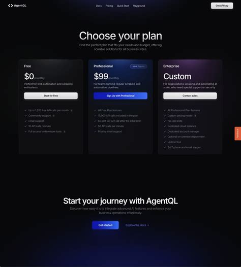 saaspo agentql pricing page