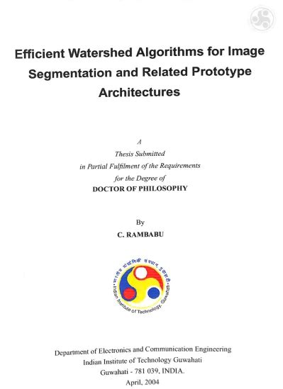 Efficient Watershed Algorithms For Image Segmentation And Related