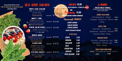 Salad Bar Menu