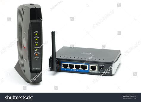 Cable Modem Wireless Router Isolated White Stock Photo Shutterstock
