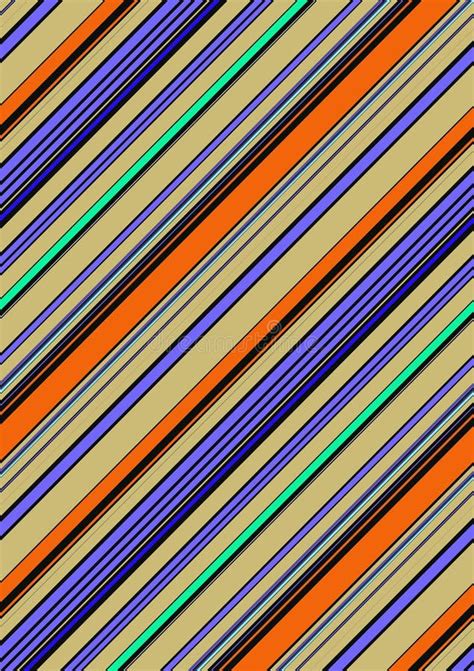Abstract And Contemporary Digital Art Colourful Stripe Design Stock Illustration Illustration