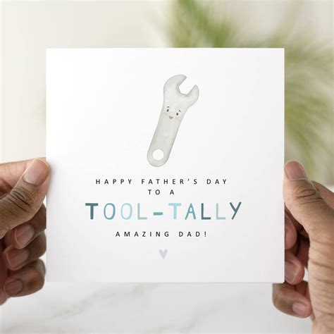 Spanner Pun Dad Fathers Day Card By Swootsy