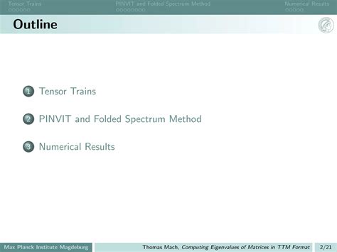 Computing Inner Eigenvalues Of Matrices In Tensor Train Matrix Format Pdf Physics Science