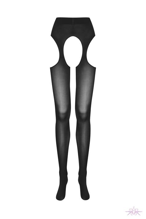 Maison Close Open Tights Garter Belt 70d At The Hosiery Box Black Open