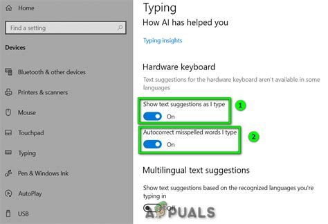 how to enable or disable text prediction for a windows 10 keyboard