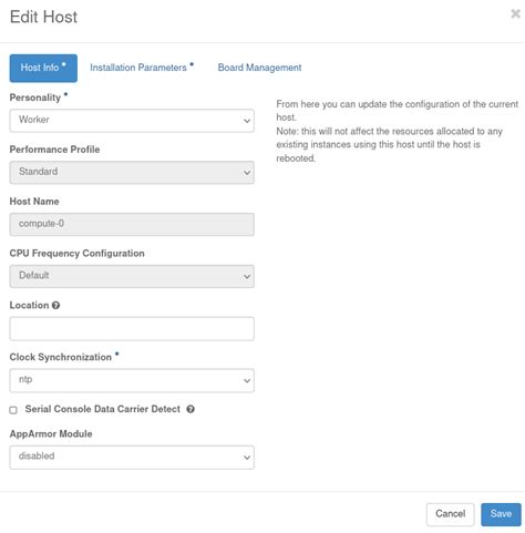 Host Cpu Mhz Parameters Configuration — Starlingx Documentation