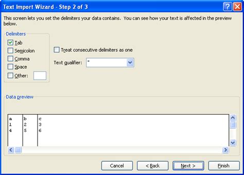 Text Import