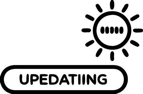 Software Updates Represented By An Updating Message Alongside A Glowing Circular Progress Bar In