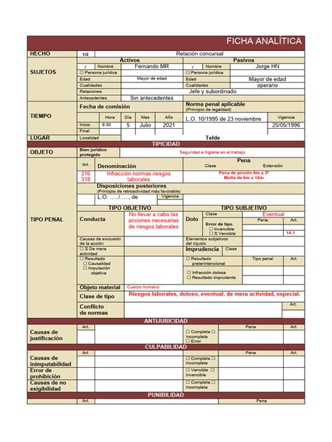 Ficha AnalÍtica 37 2 Pdf Intención Derecho Penal Mala Conducta