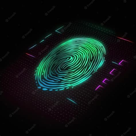 Premium Ai Image Fingerprint Security Access With Biometrics Identification Safety Internet