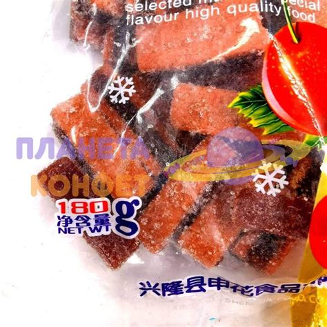 Желе, зефир и мармелад из Китая: Мармеладные палочки со вкусом боярышника