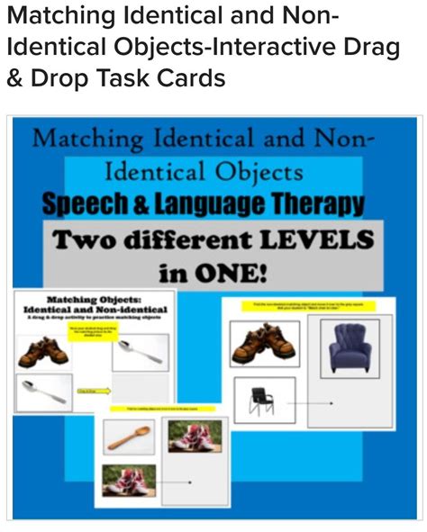 Matching Identical And Non Identical Objects Interactive Drag And Drop