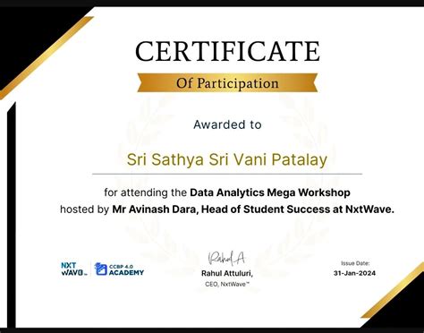srivani patalay on linkedin learning datanalytics ccbp