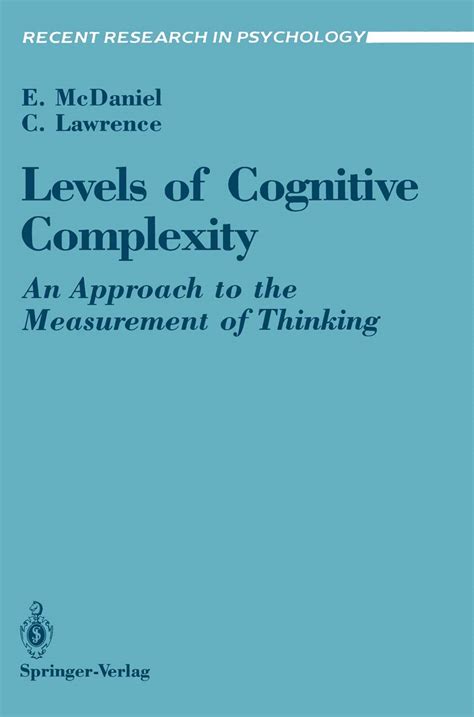 levels of cognitive complexity an approach to the measurement of