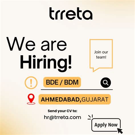 trreta techlabs on linkedin bde ahmedabad bde bdm businessdevelopment marketing salesjobs…