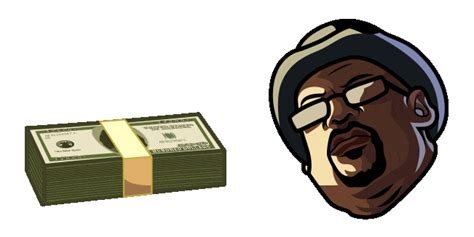 Gta San Andreas Big Smoke And Cash Animated Cursor Sweezy
