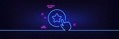 로열티 스타 라인 아이콘입니다 보너스 포인트 할인 프로그램 네온 광광선 효과 벡터 손에 대한 스톡 벡터 아트 및 기타 이미지 손 토큰 고급 Istock